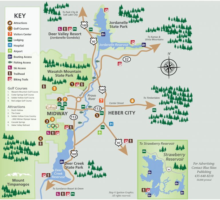 Map of Heber Valley - Heber Valley Guide